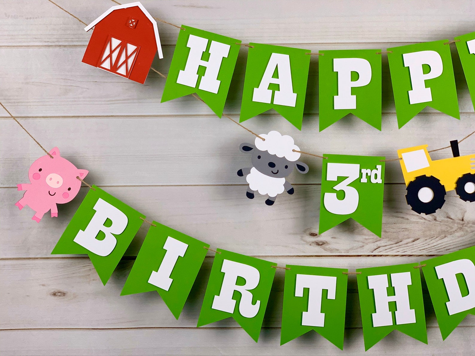 Farm Animal Banner Barnyard Banner Barnyard Theme Party | Etsy