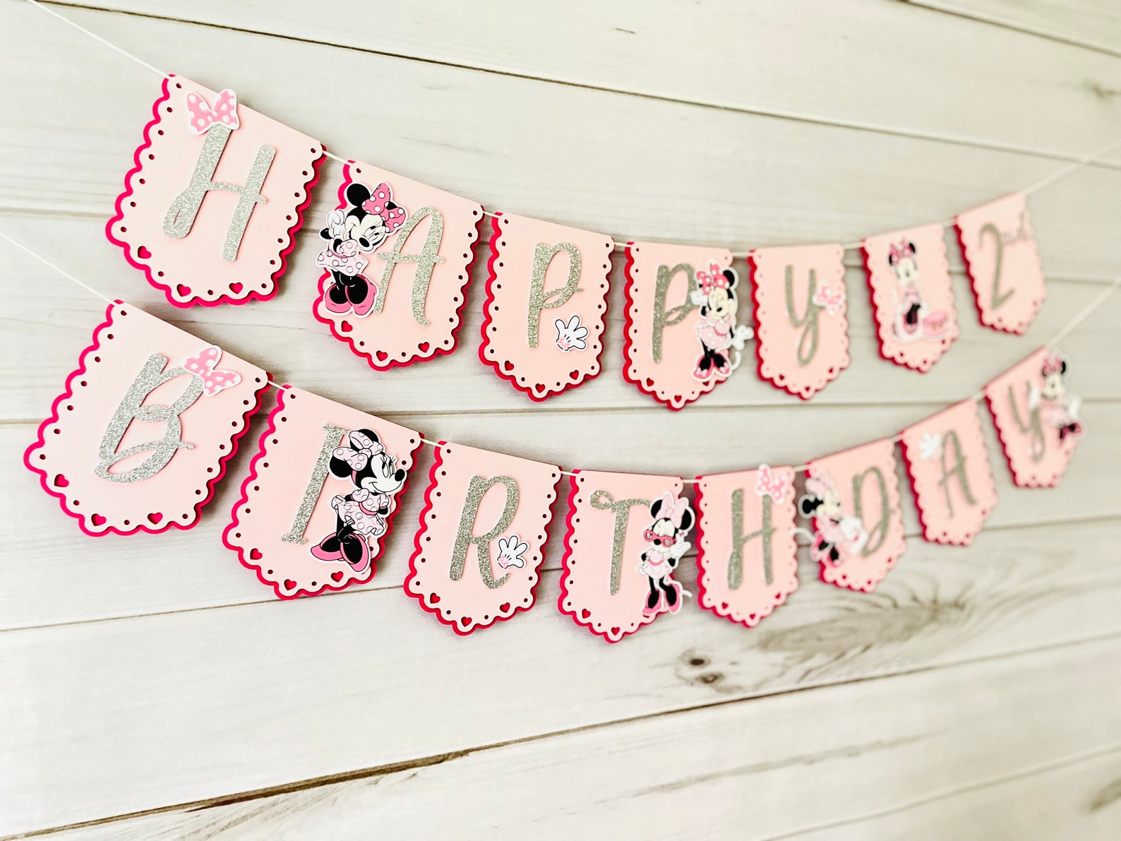 Minnie Mouse Banner, Minnie Mouse Decor, Minnie Birthday - Etsy