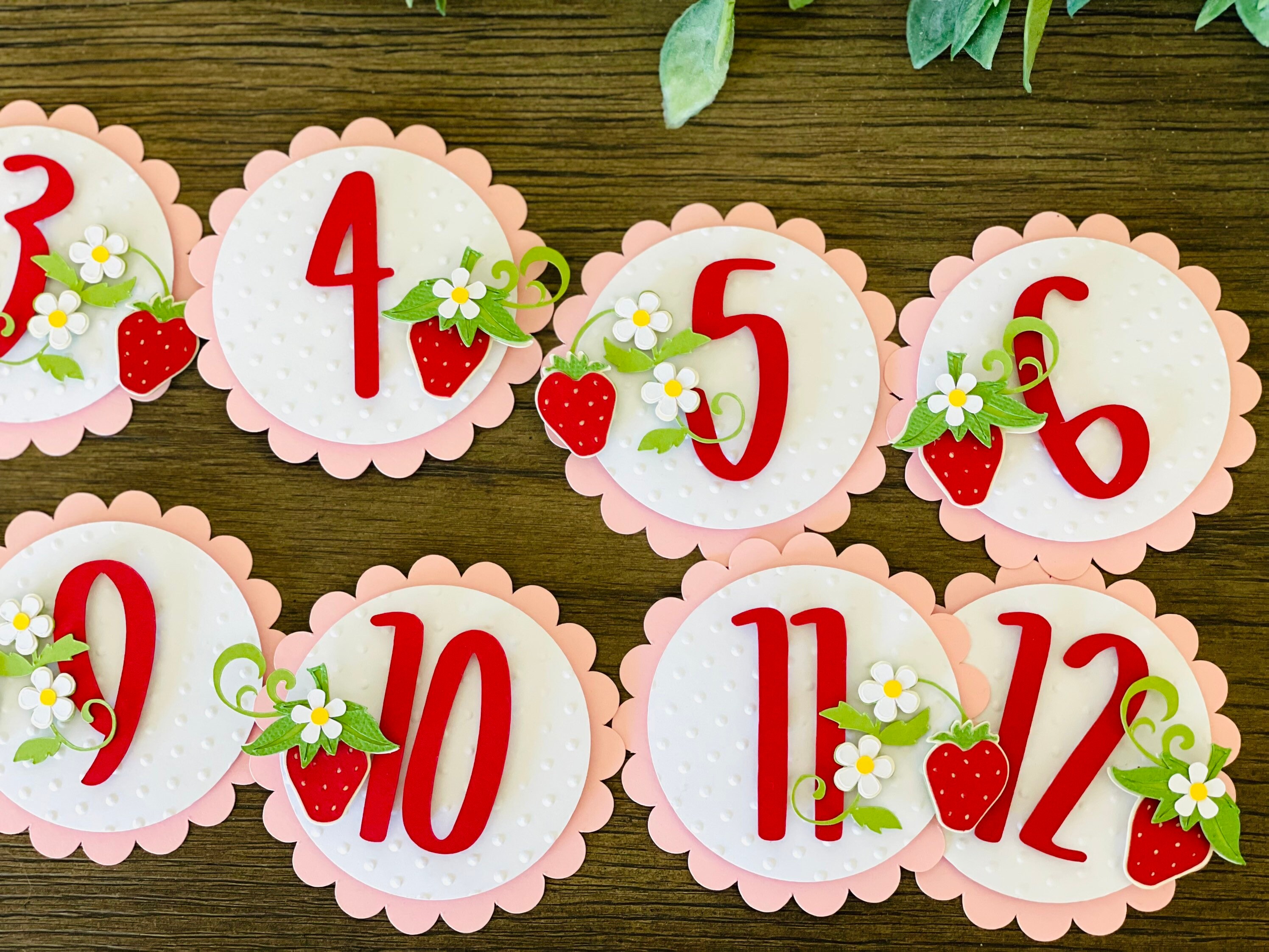 Strawberry Photo Banner Berry Monthly Banner Strawberry - Etsy