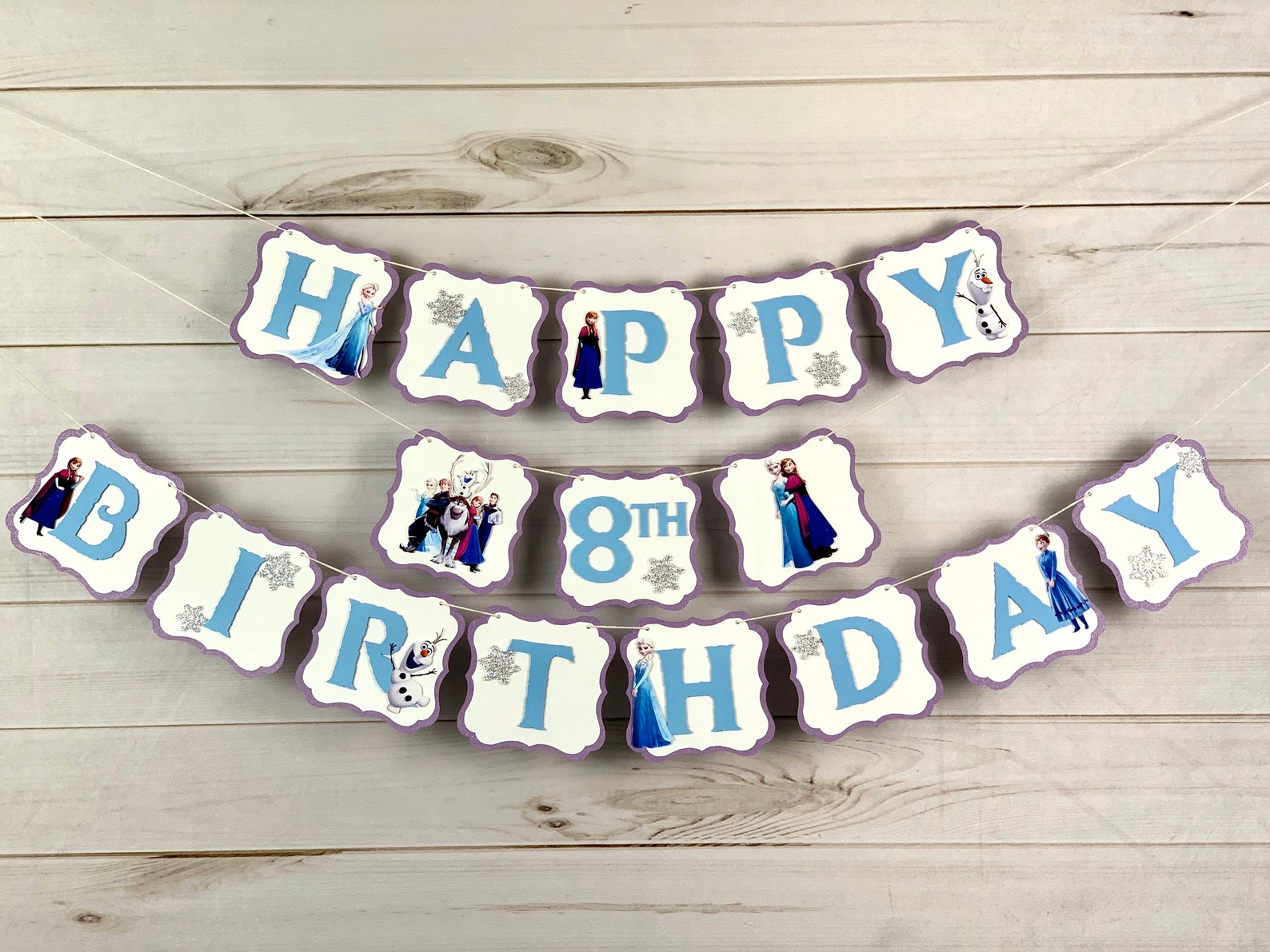 Frozen Birthday Banner Frozen Theme Party Frozen Banner | Etsy