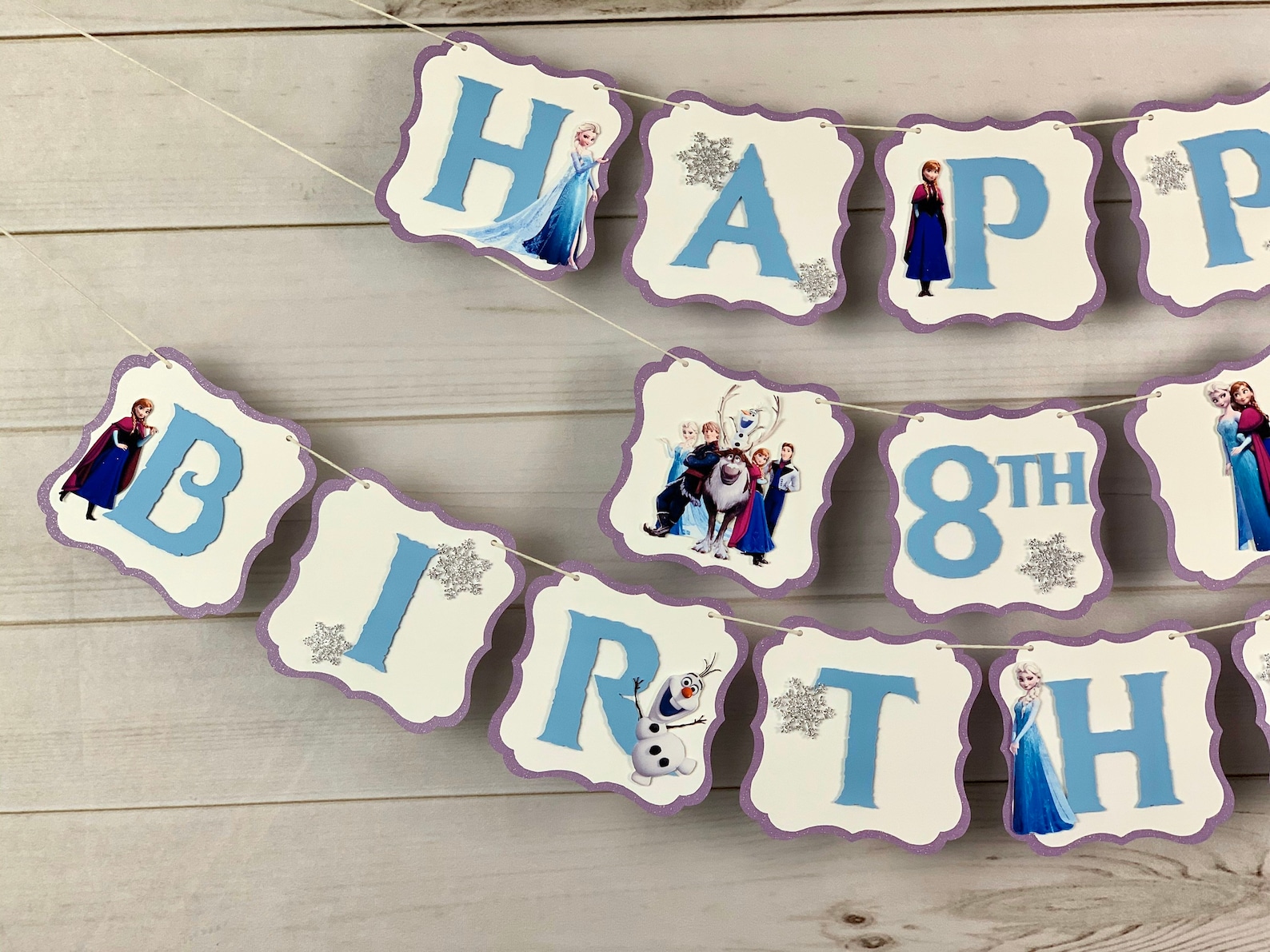 Frozen Birthday Banner Frozen Theme Party Frozen Banner | Etsy