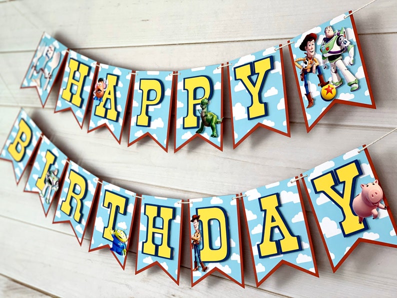 Toy Story Banner Toy Story Birthday Banner Toy Story Decor - Etsy