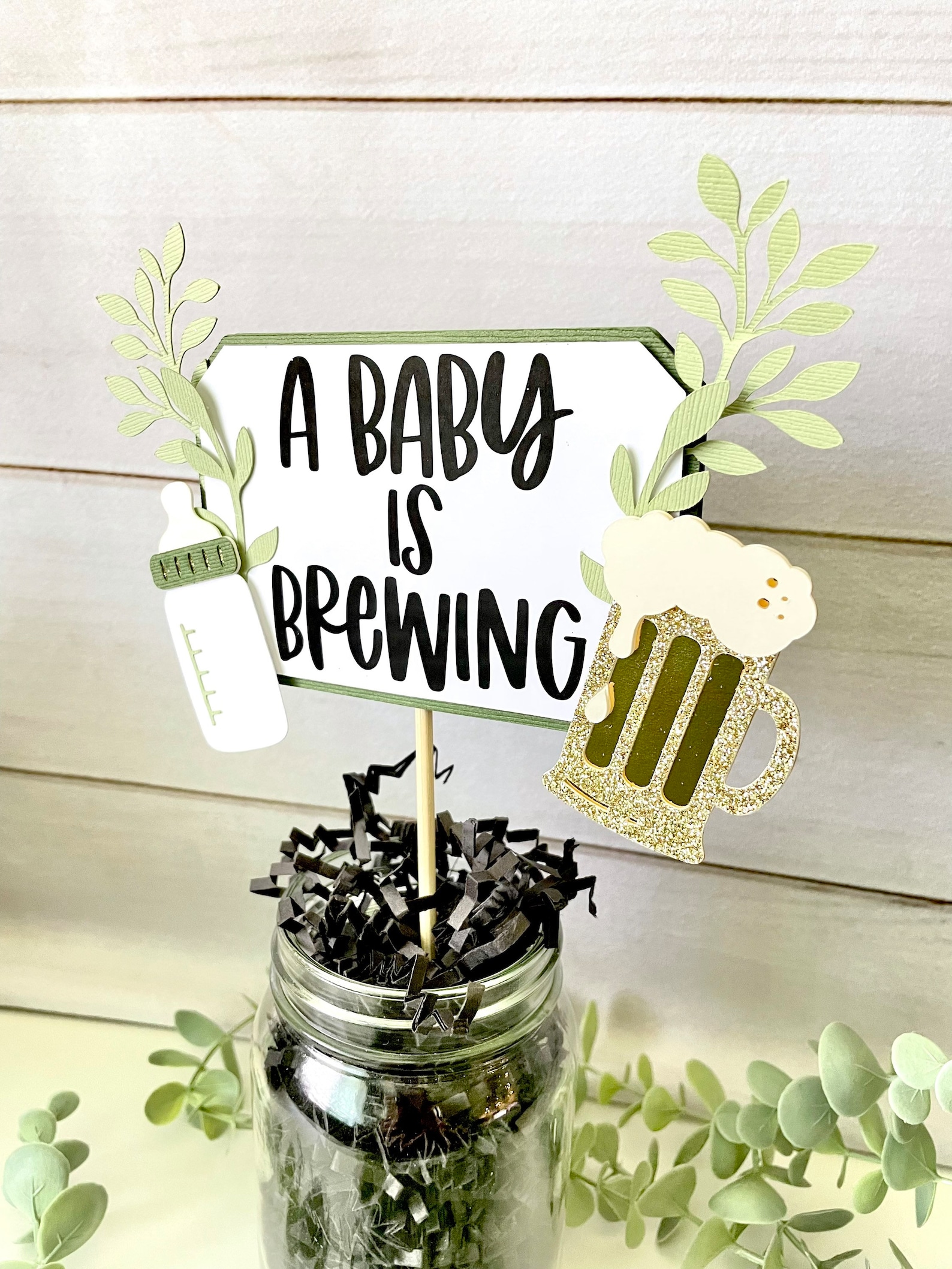 Baby is Brewing Banner, Baby Shower Decor - Etsy