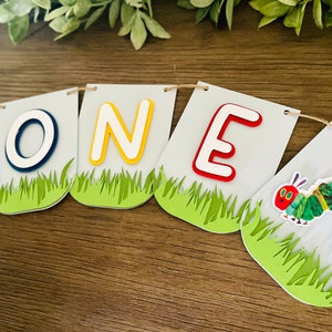 Hungry Caterpillar Banner, Caterpillar Birthday, Caterpillar Banner ...