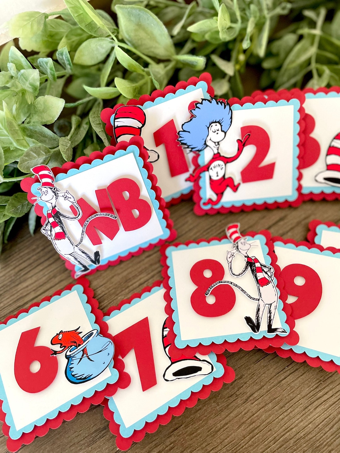 Cat in the Hat Photo Banner, Dr Seuss Birthday Banner, Dr Seuss Photo ...
