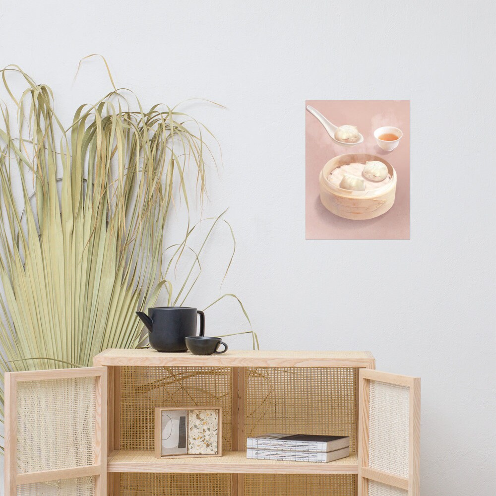 Bao Food Illustration Kitchen Poster Wall Art Poster - Etsy