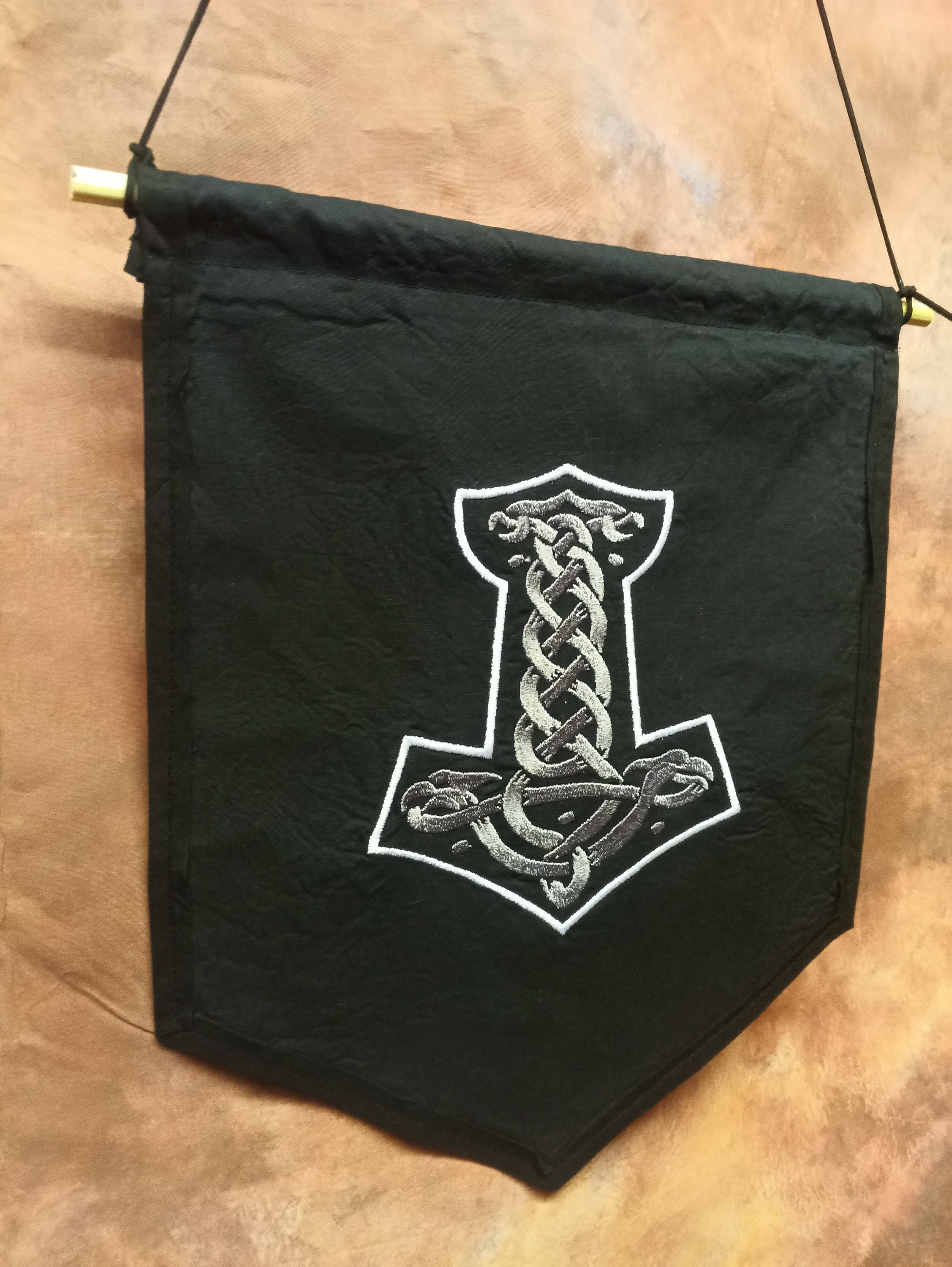 Thor's Hammer Design Wall Hanging Banner - Etsy