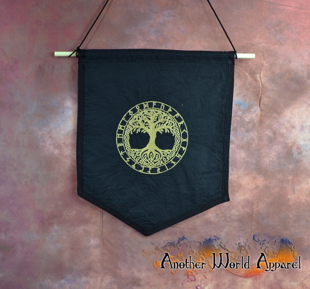 Rune Yggdrasil Banner - Etsy