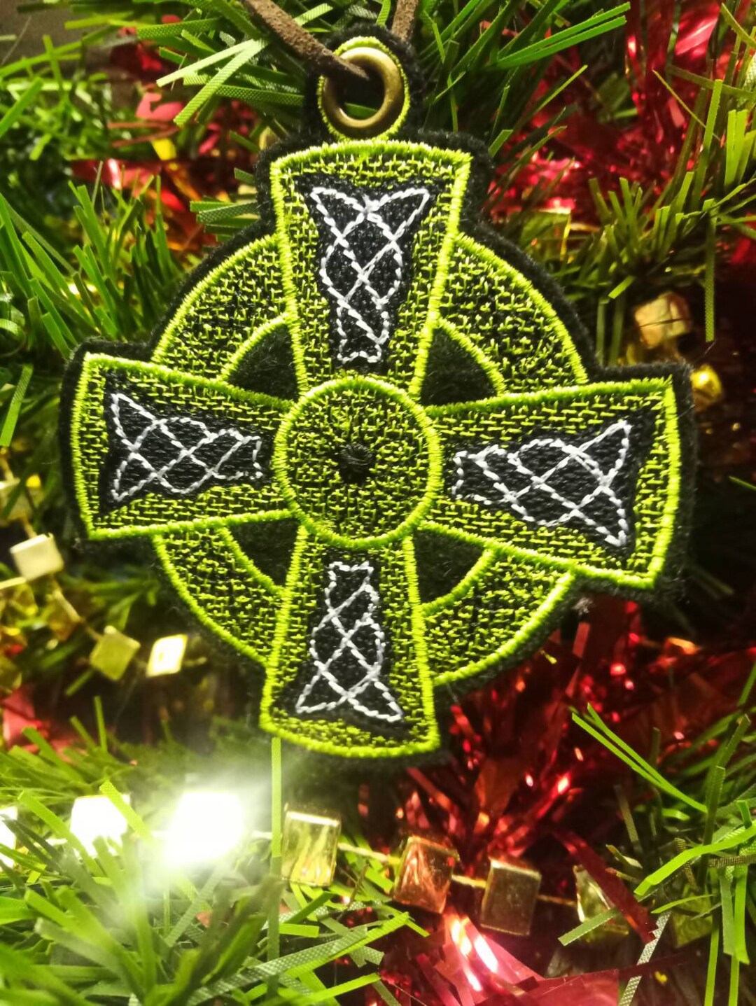 3 X Celtic Cross Tree Ornaments - Etsy