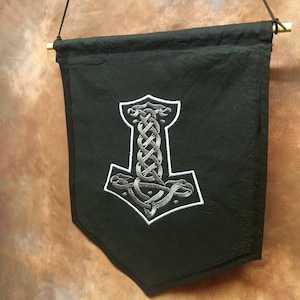 Thor's Hammer Design Wall Hanging Banner - Etsy