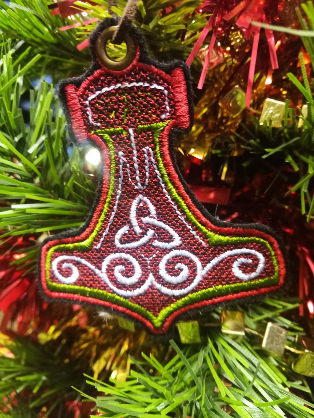 3 X Thor's Hammer Tree Ornaments - Etsy