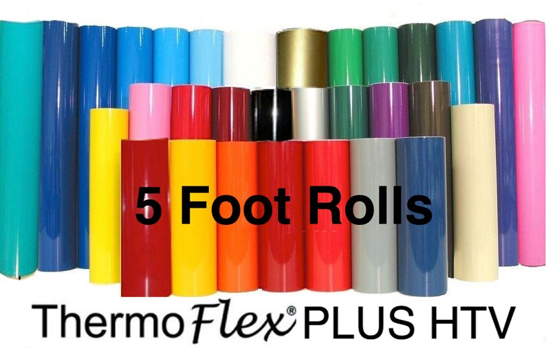 ThermoFlex Plus Heat Transfer Vinyl 15 x 5 Feet 40 | Etsy