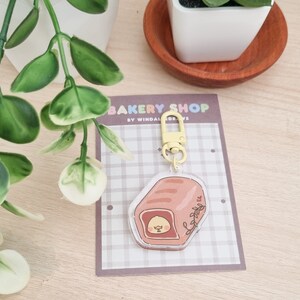 Bakery Shop Food Dessert Acrylic Cute Keychain Sweet Dessert : Double ...