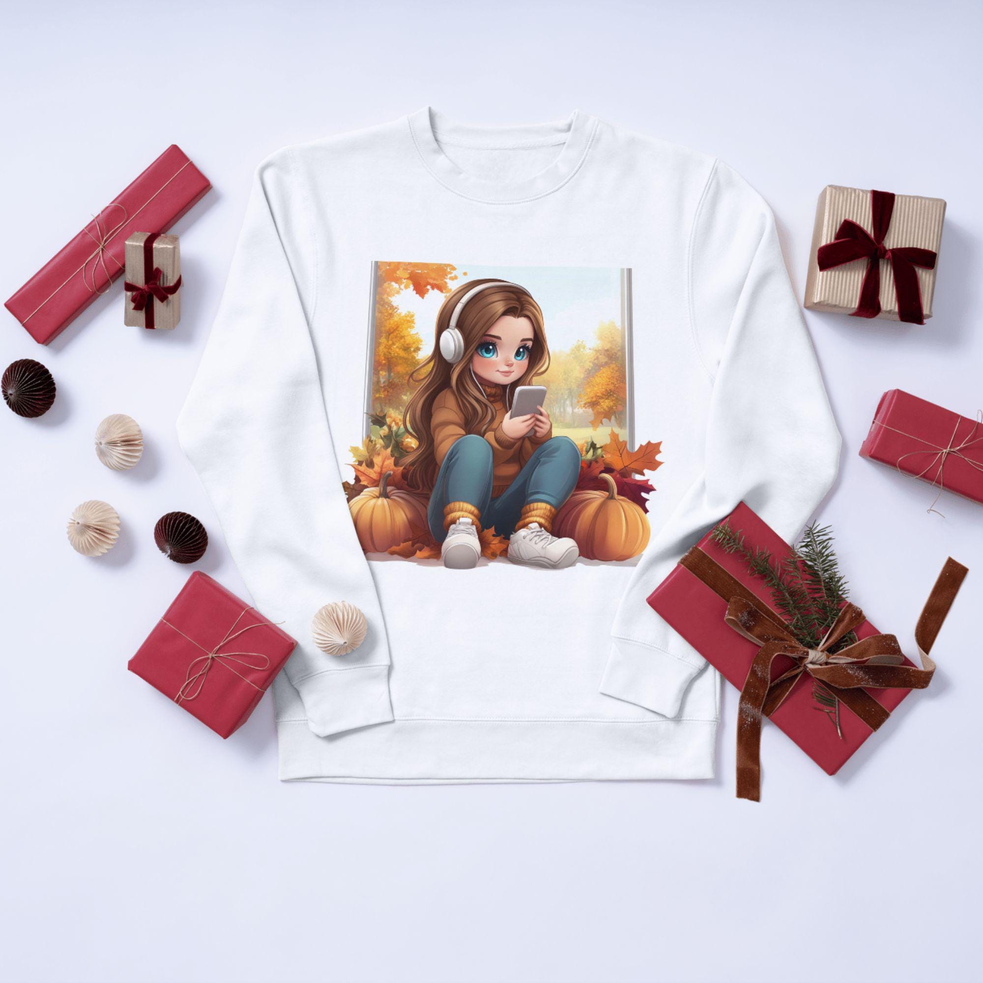 Fall Chibi Clipart: Kawaii Halloween Scrapbooking Designs in PNG - Etsy