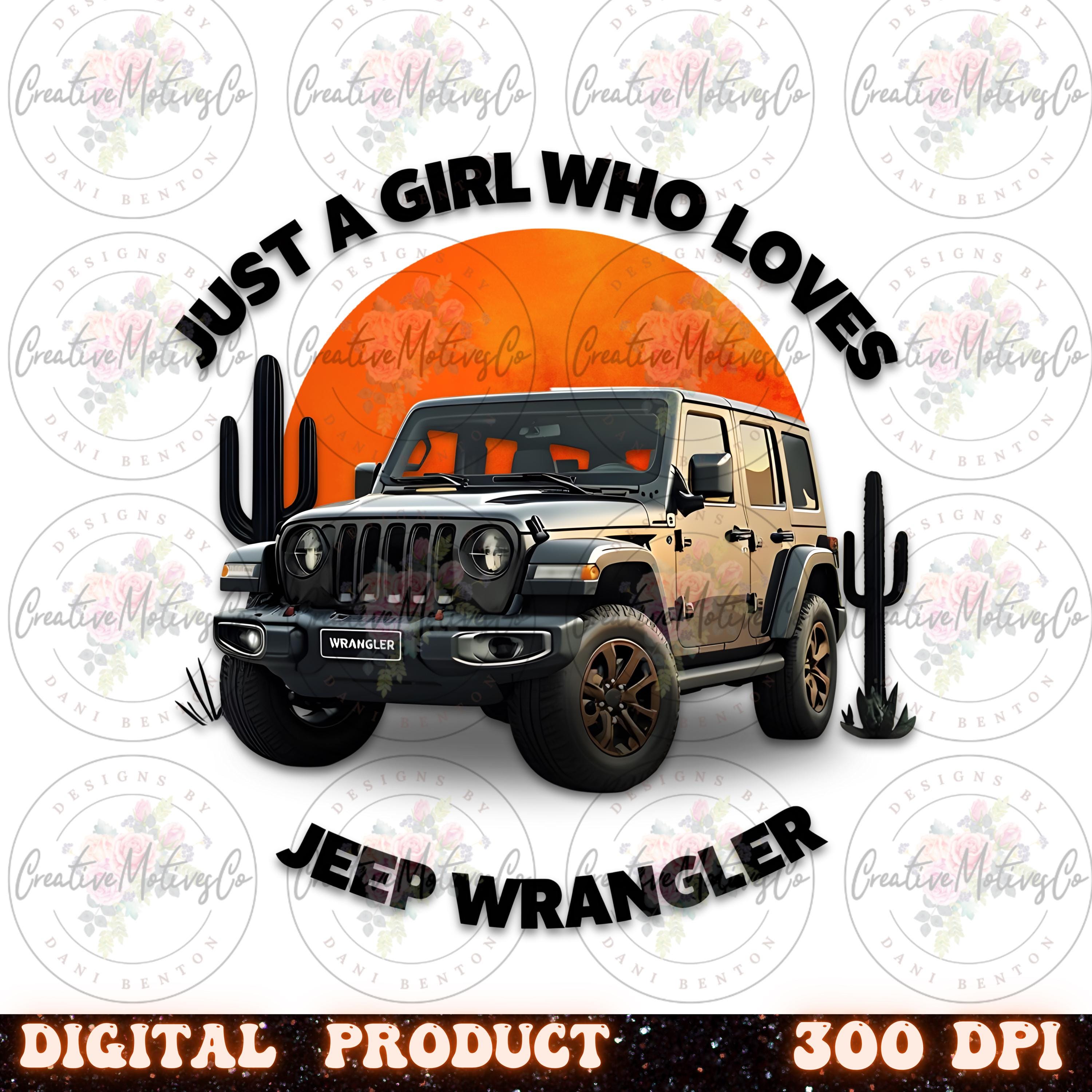 Fierce Female Fun: Off-road Wrangler PNG File for Bold 4x4 Enthusiasts ...