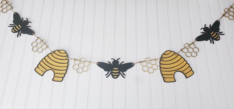 Honey Bee and Hive Mantle Banner - Etsy