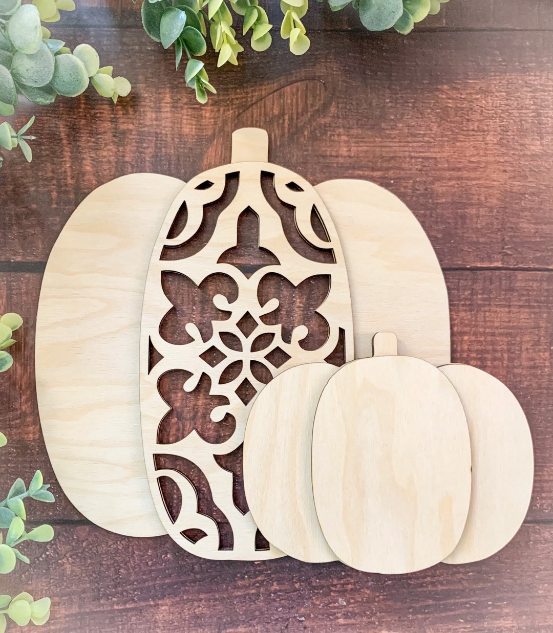 Ornate Tabletop Pumpkin Duo - Etsy