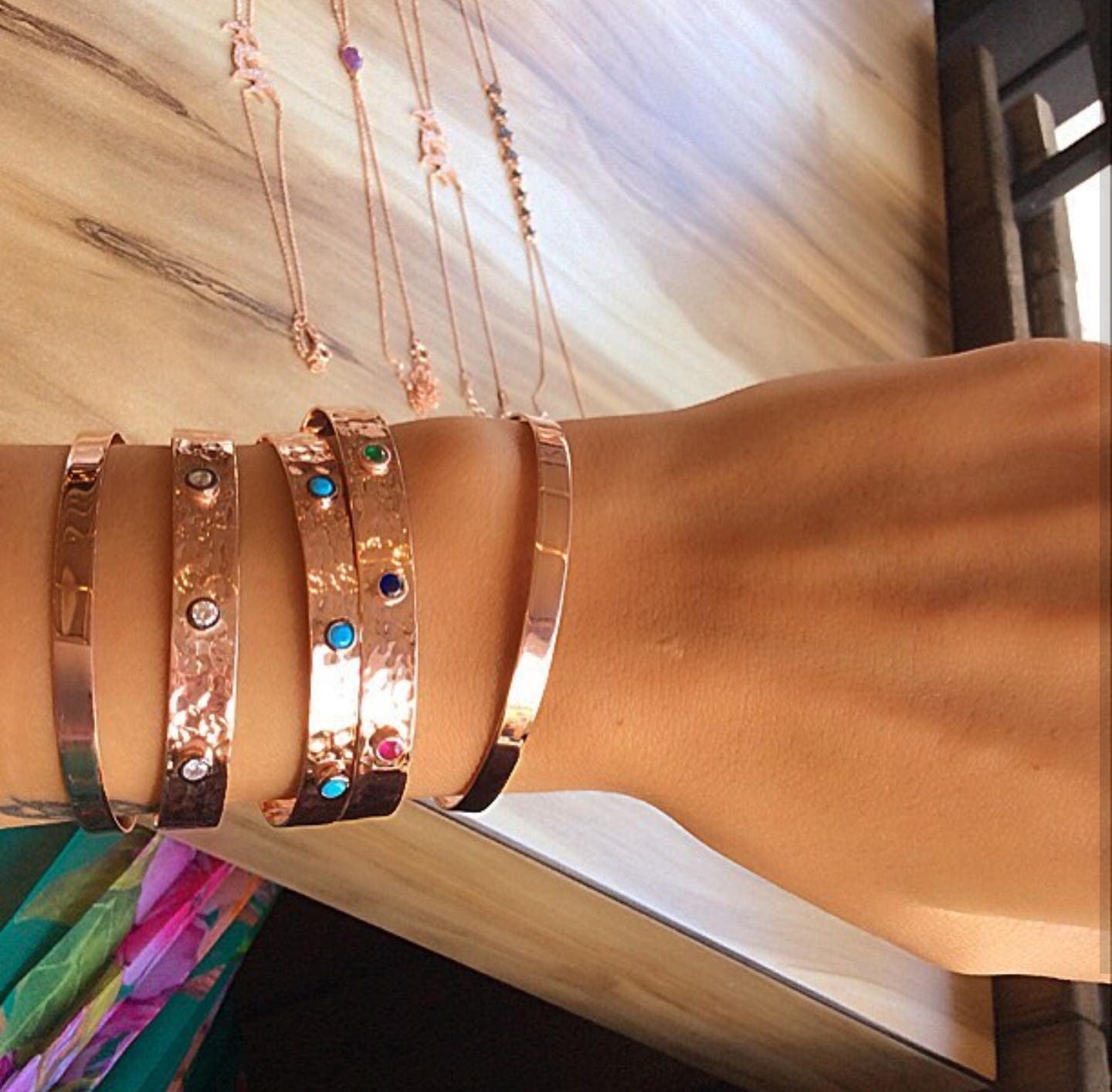 Hammered Handcrafted Bracelet Bangles 925 Sterling Silver | Etsy