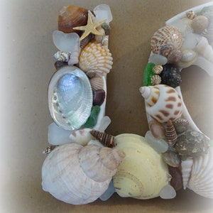 Seashell and Sea Glass LOVE Sign - Etsy