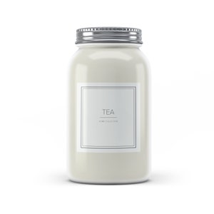 Tea Coffee Sugar Labels Bundle, Waterproof & Oil Resistant Kitchen Jar ...