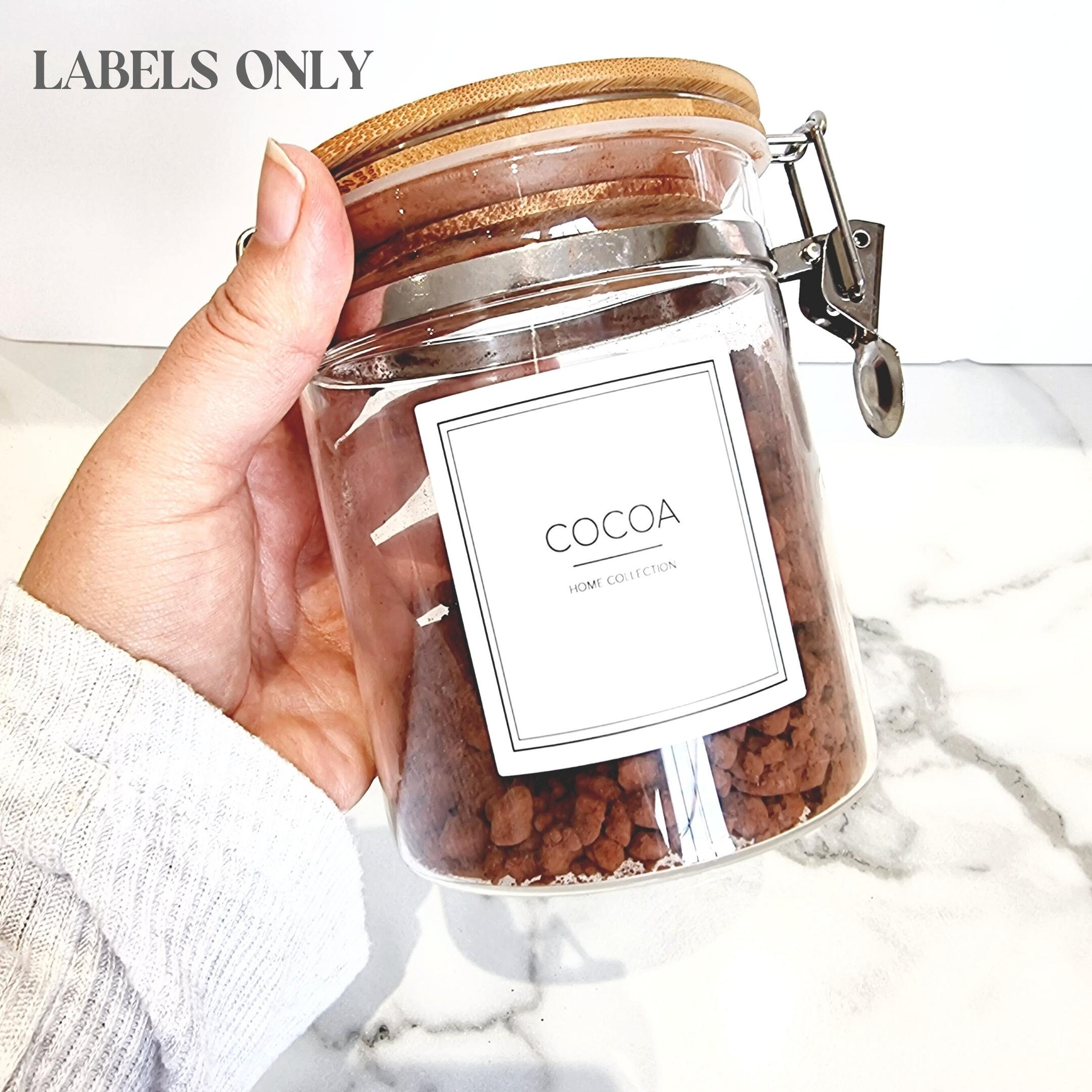 White Baking Labels Waterproof Plain Flour Icing Sugar Kitchen - Etsy