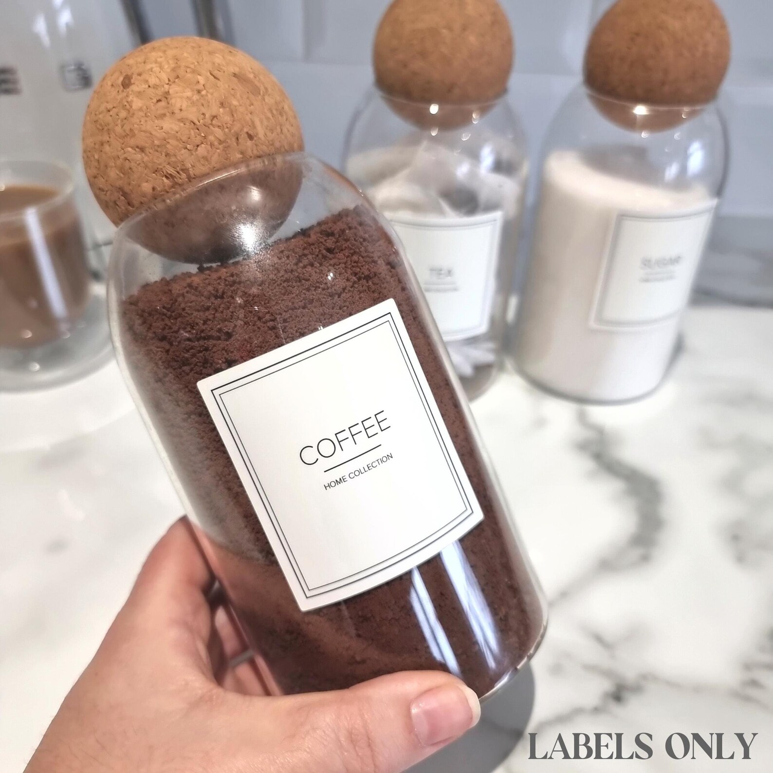 Tea Coffee Sugar Labels Bundle Waterproof & Oil Resistant - Etsy