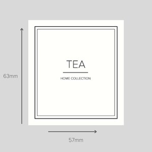 Cream Tea Coffee Sugar Labels Bundle, Waterproof & Oil Resistant ...