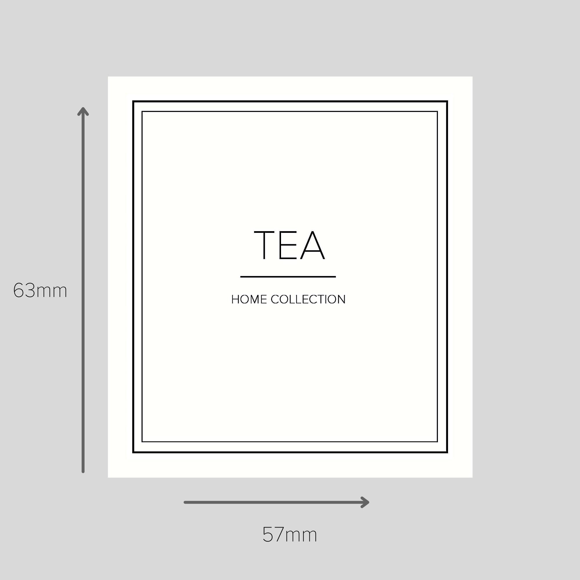 Cream Tea Coffee Sugar Labels Bundle Waterproof & Oil - Etsy