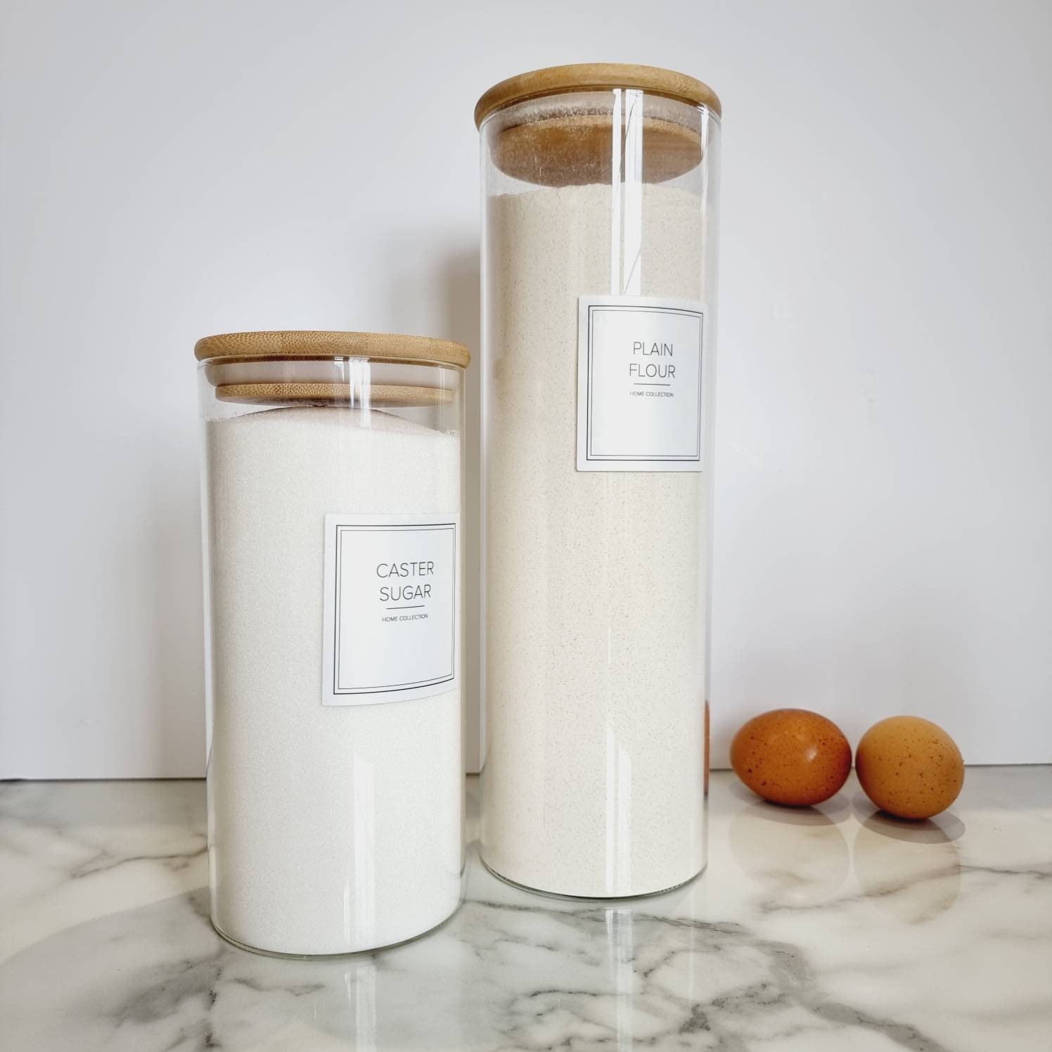 White Baking Labels Bundle Plain Flour Icing Sugar Kitchen - Etsy