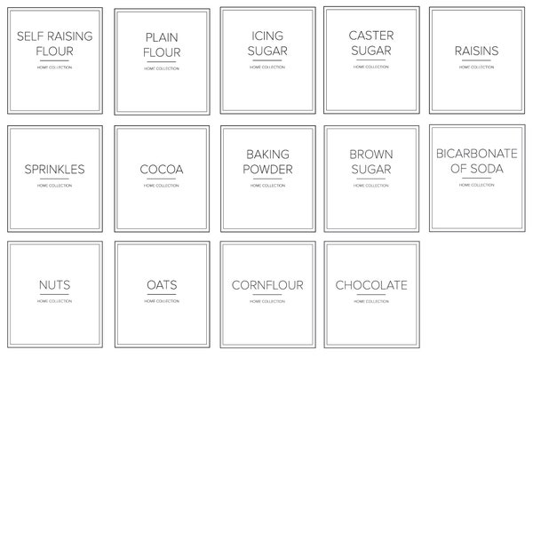 Baking Labels - Etsy