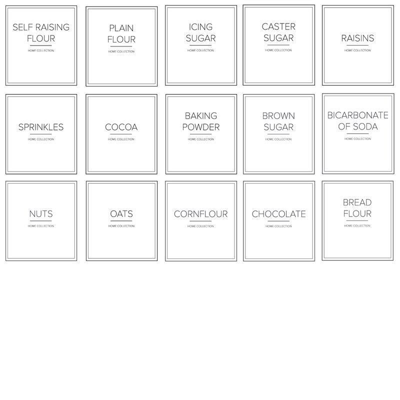 Kitchen Labels - Etsy