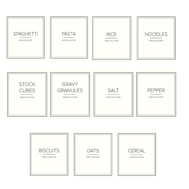 Pantry Labels - Etsy