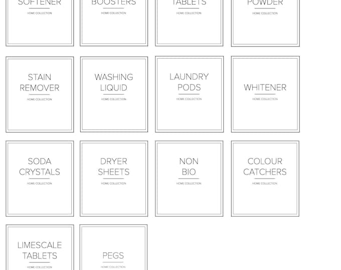 Laundry Labels/customizable Laundry Labels/container Labels for Laundry ...