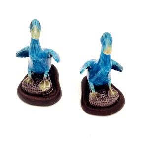 Antique Chinese Export Turquoise Blue Porcelain Figural Ducks - A Pair ...