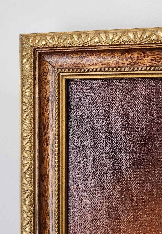 1960s Lester Hughes Original Oil Bullfight Painting With Ornate Gold ...