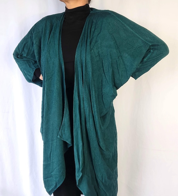 Vintage Tienda Ho Handwoven Moroccan Open Duster Jack… - Gem