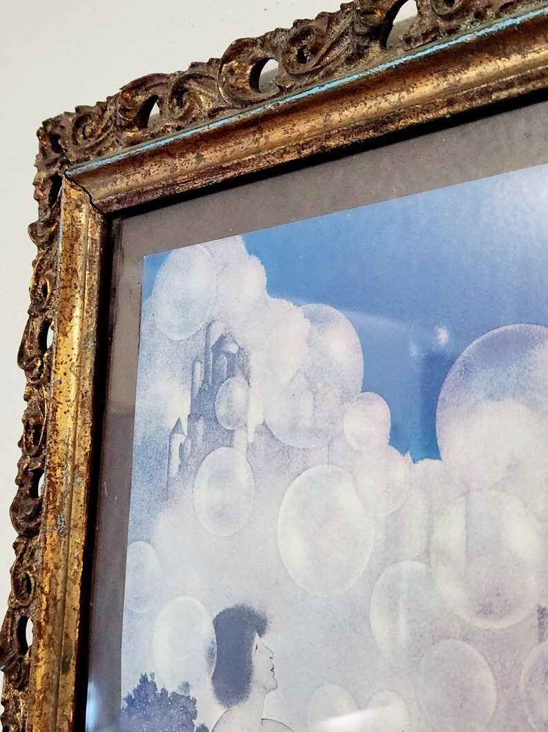 Impresión enmarcada de 'Air Castles' de Maxfield Parrish, principios ...