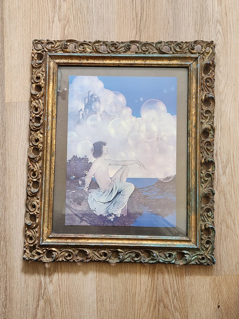 Impresión enmarcada de 'Air Castles' de Maxfield Parrish, principios ...