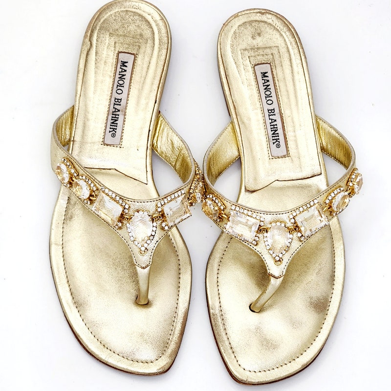 Rhinestone Sandals - Etsy