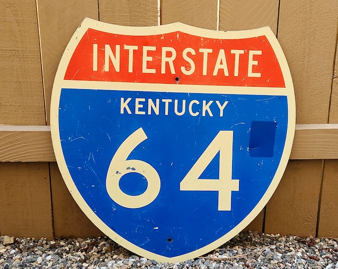 Vintage Original 1950s Kentucky Interstate 64 Highway Sign - Etsy