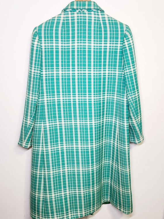 Vintage Guy Laroche Demi-Couture Windowpane Plaid Pea… - Gem
