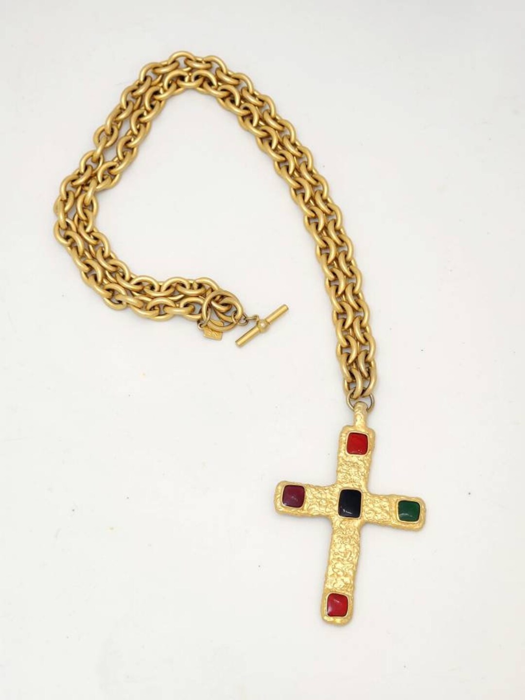 Huge Byzantine 1980s Robert Lee Morris for Anne Klein Signed Pate De ...
