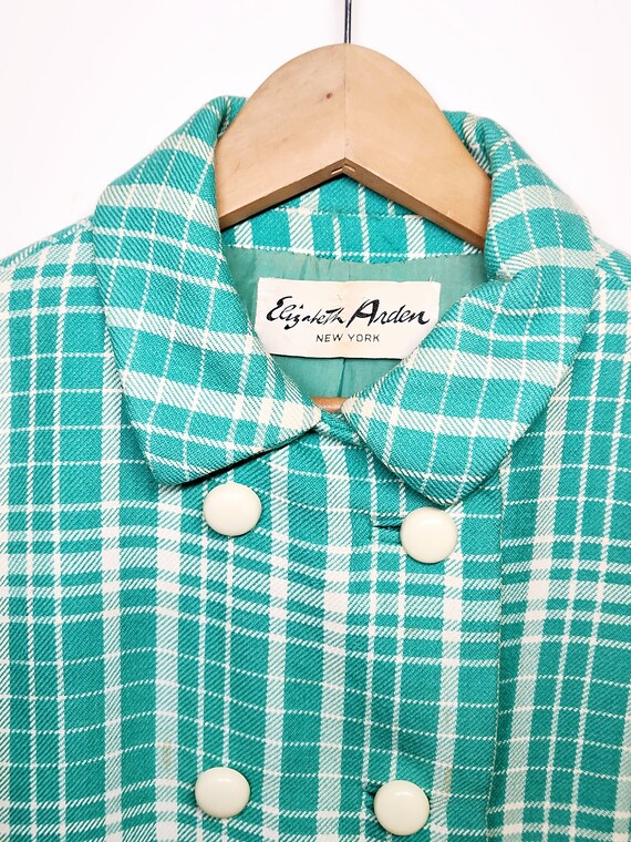 Vintage Guy Laroche Demi-Couture Windowpane Plaid Pea… - Gem