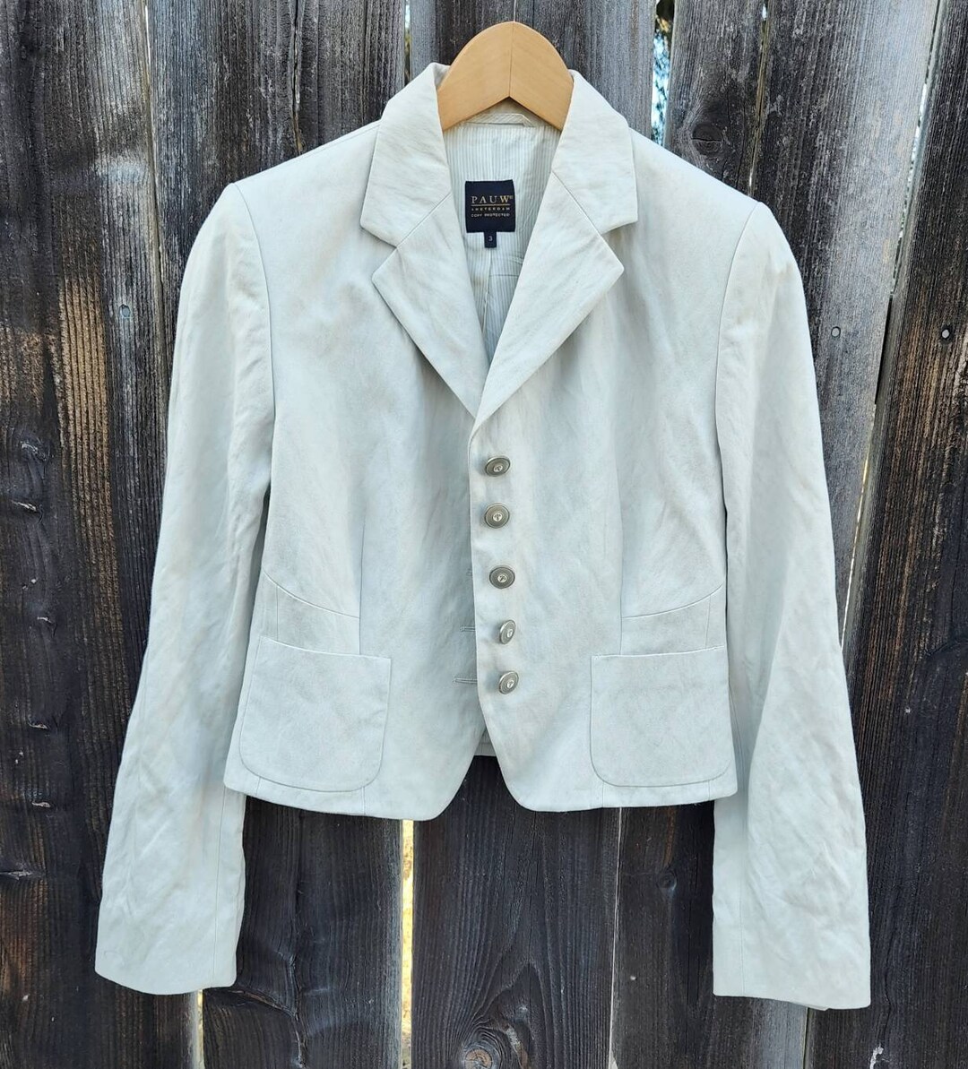 Vintage PAUW Amsterdam Luxury Fitted Blazer With Gorgeous Gold and ...