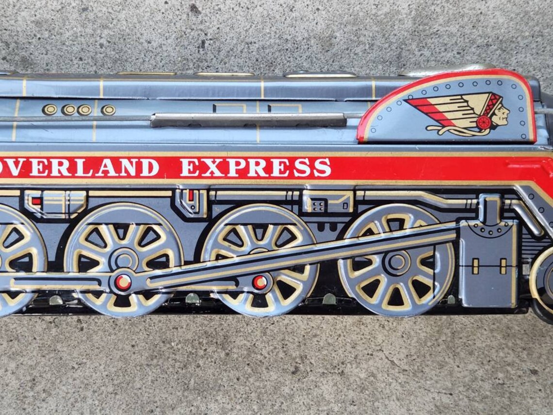 Vintage Tin Lithograph Toy Train: Overland Express 3140, Japan - Etsy