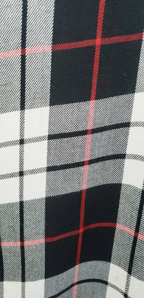 1960s Lanz of Salzburg True Vintage Black, White, and Red Plaid Dress ...