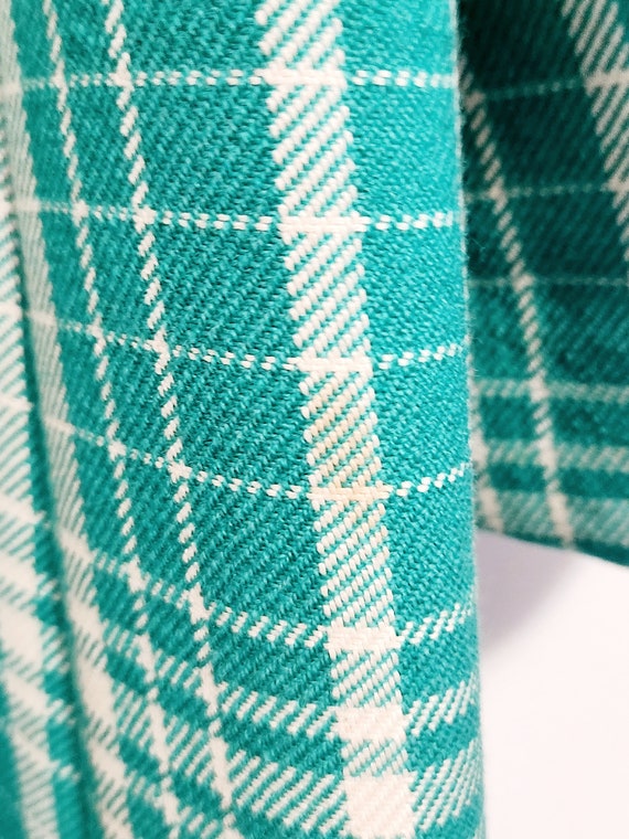 Vintage Guy Laroche Demi-Couture Windowpane Plaid Pea… - Gem