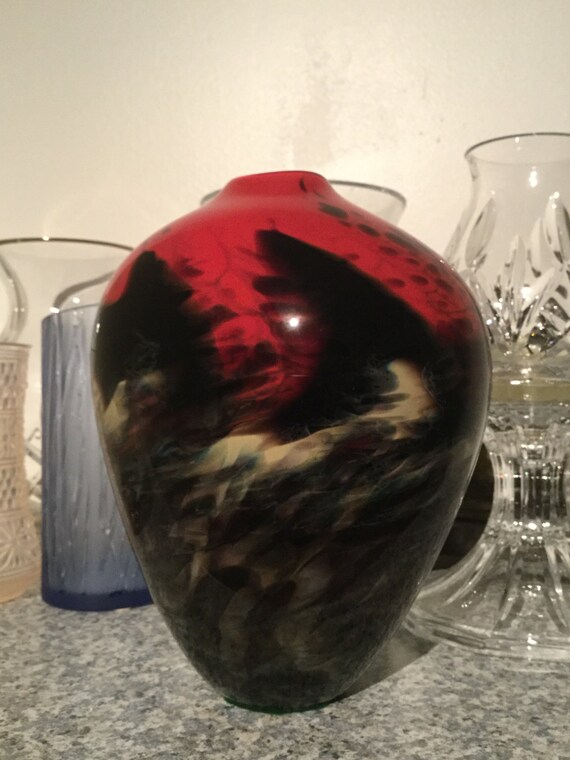 Hugh Jenkins and Stephanie Ross Glass Vase | Etsy