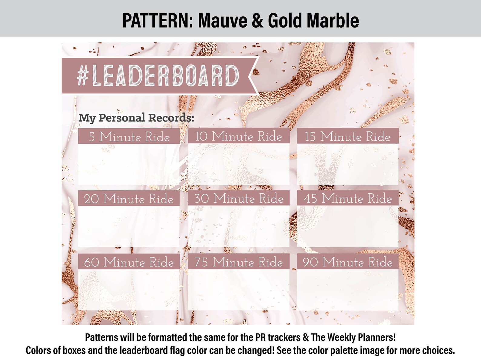 PR Tracker for Home Riders Reusable Workout Planner Dry - Etsy