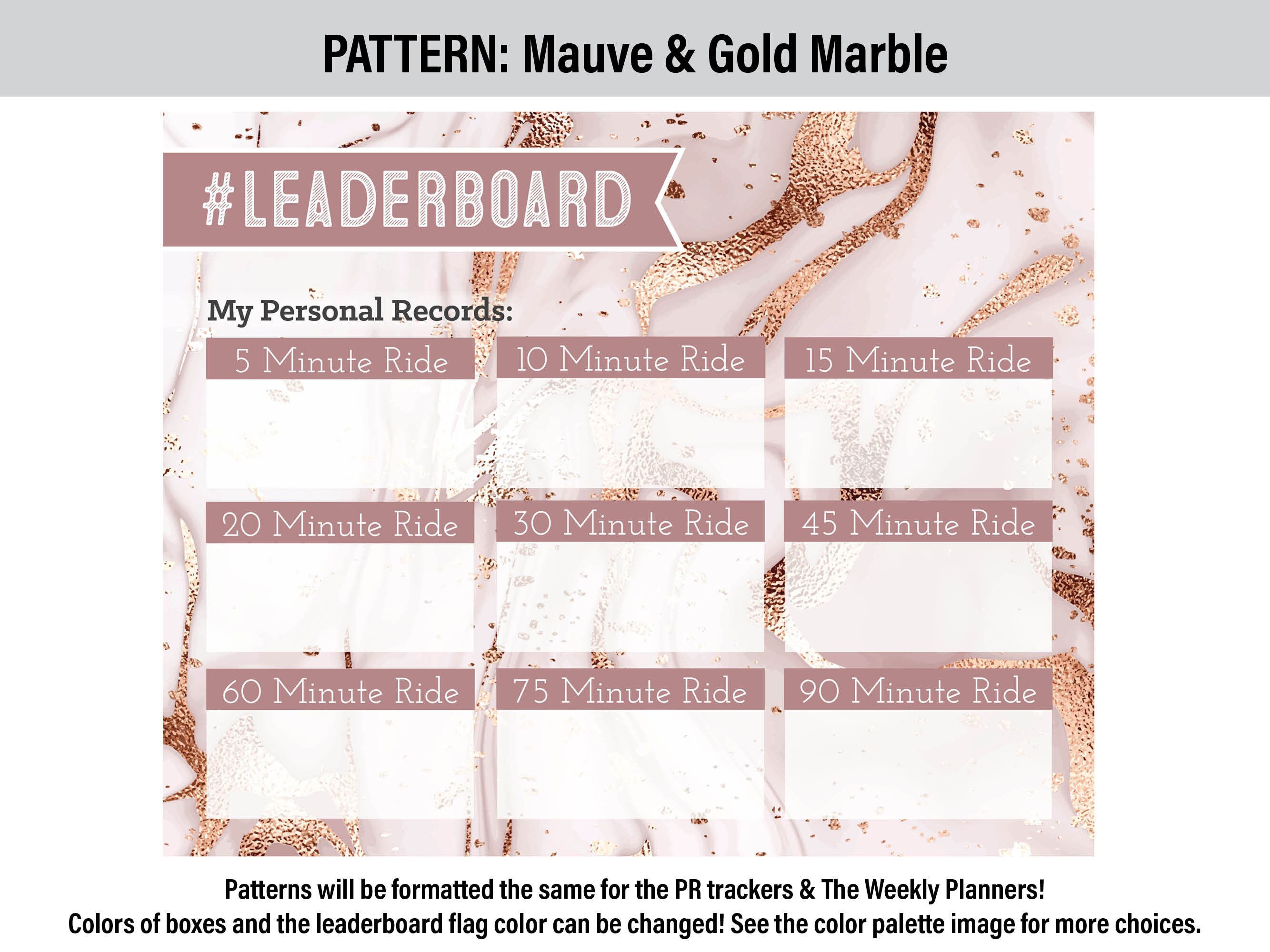 PR Tracker for home riders Reusable Workout Planner Dry | Etsy